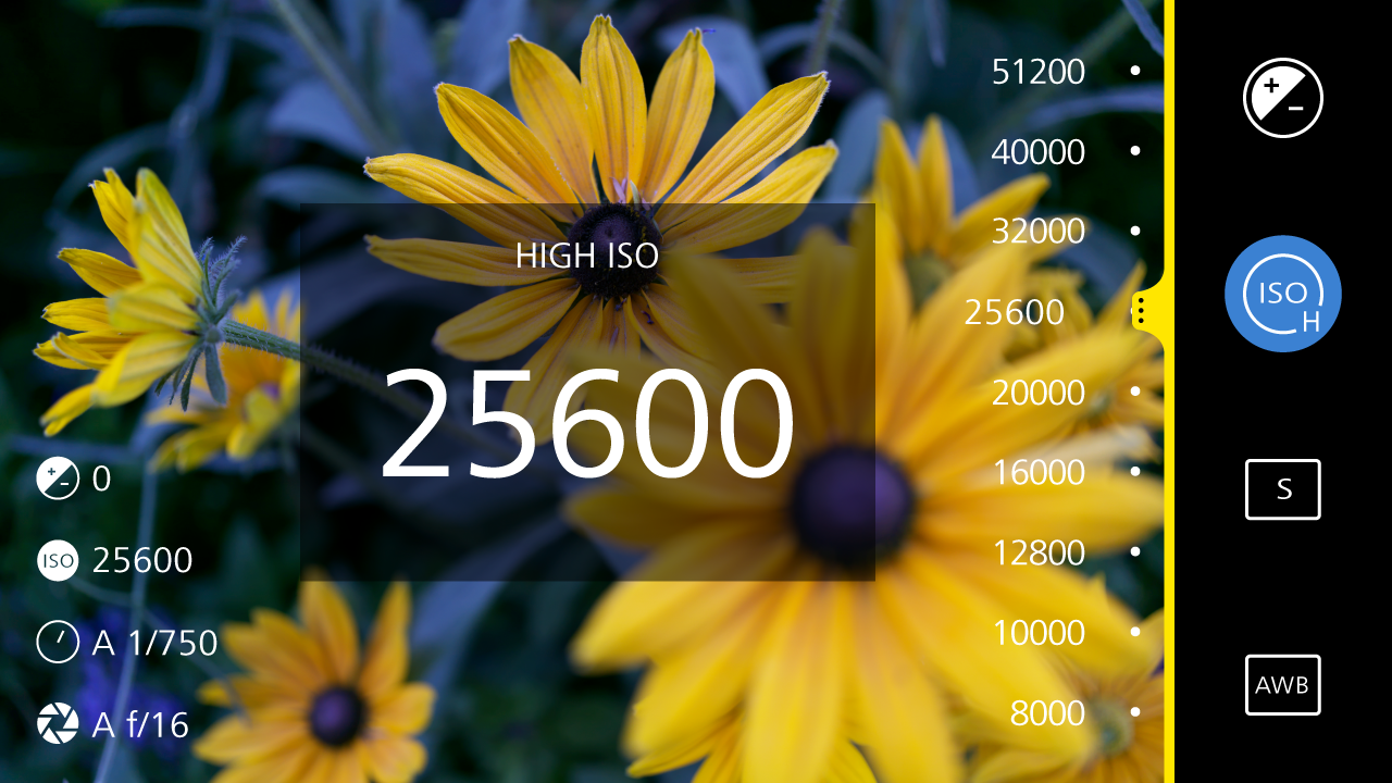 What do the letters on the ISO speed dial mean?