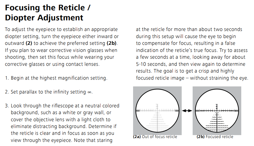 How does the fast focus diopter and magnification adjustment work on ...