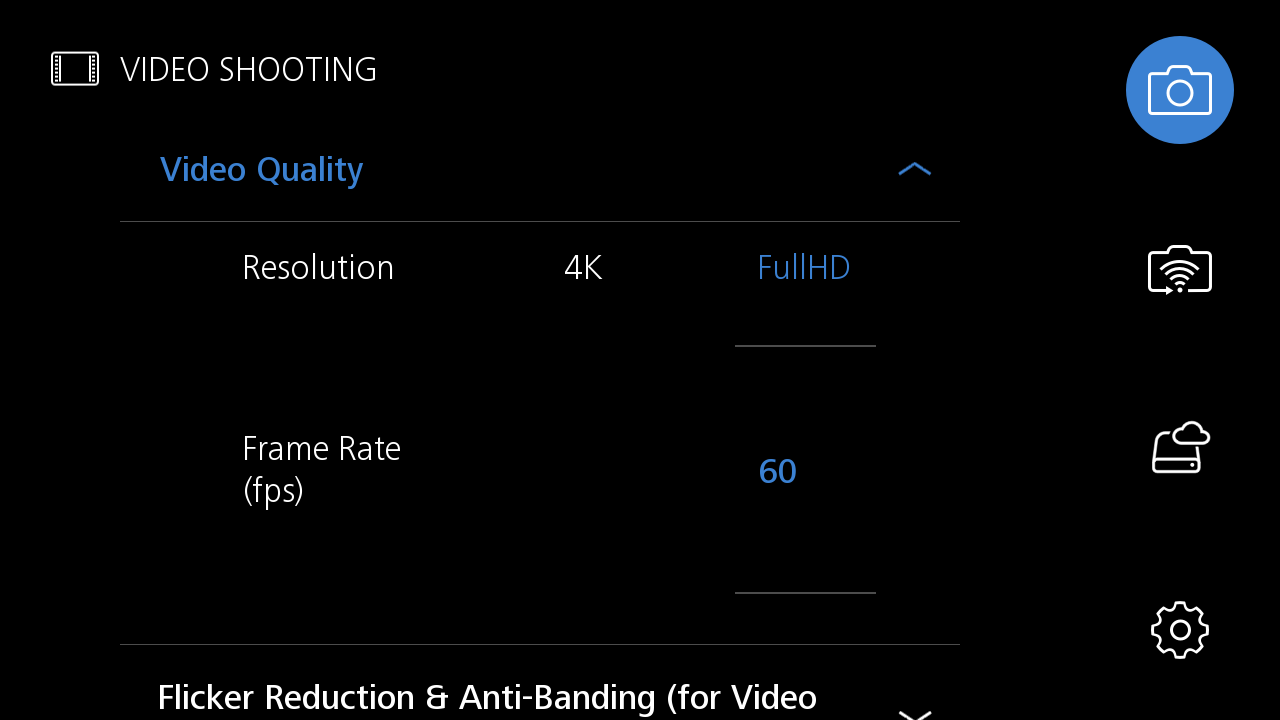 What is the maximum frame rate I can use for videos?