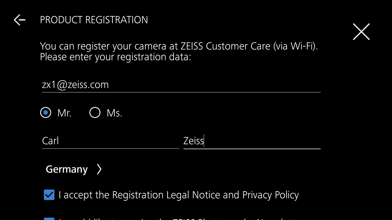 How can I register my camera?
