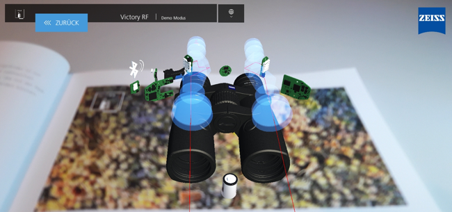 How to find the "ZEISS AR Sports Optics App"?