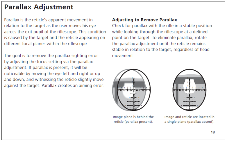 How does the side parallax adjustment work on ZEISS riflescopes LRP S5?