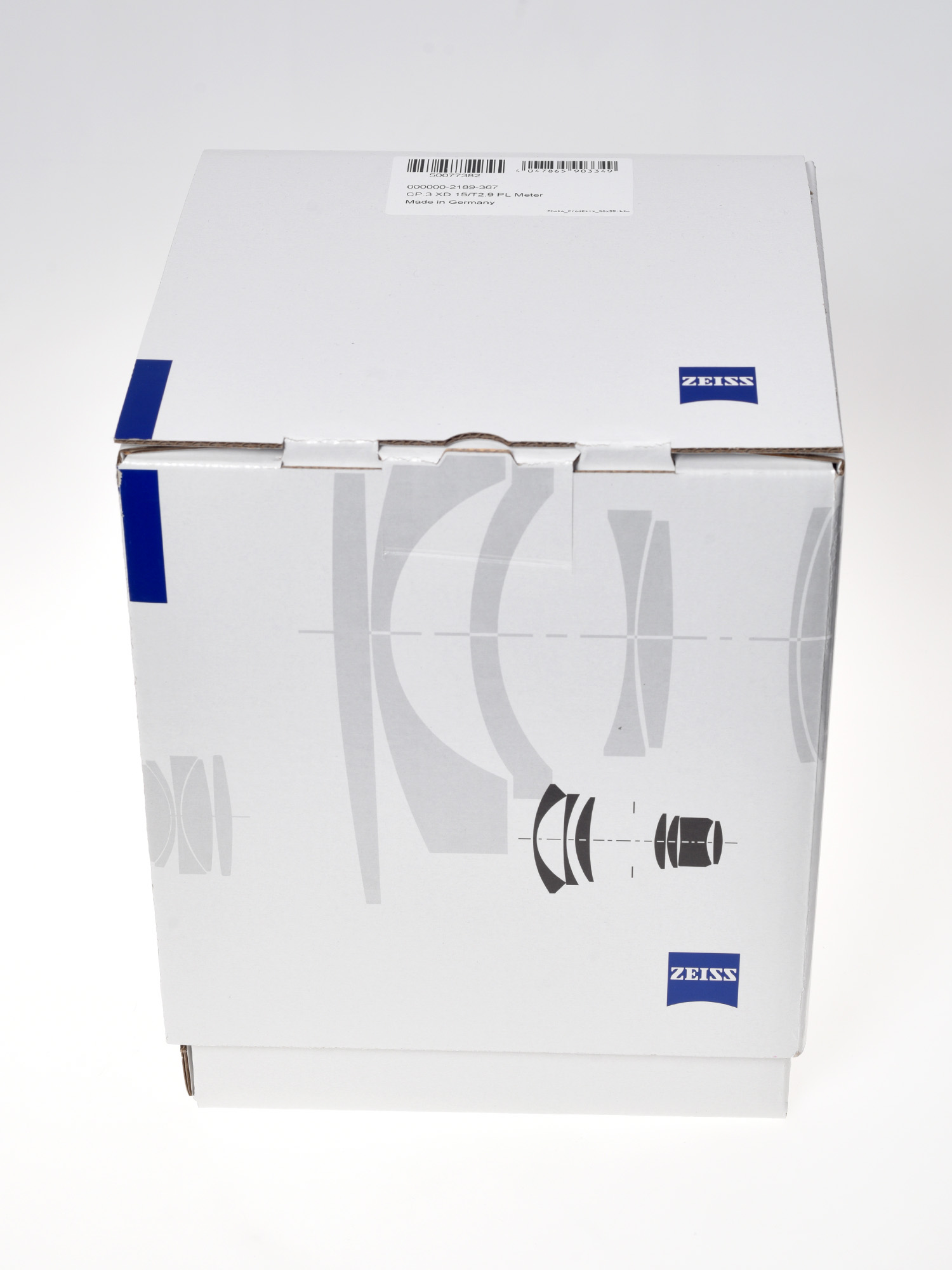 What do ZEISS Compact Prime CP.3 and CP.3 XD lenses come with?