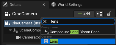 Adding Tracking Data To A Camera